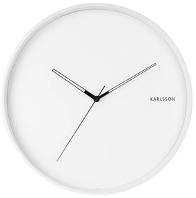Bílé nástěnné hodiny Karlsson Hue, ø 40 cm