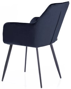 Designová židle Vialli tmavě modrá