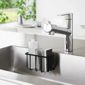 Černý kovový stojan na mycí prostředky bez vrtání Film Hook – YAMAZAKI