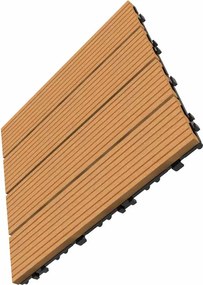 WPC dlaždice LEGI BASE 30 x 30 cm, teak