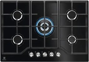 Electrolux KGG75362K černá / Varná plynová deska / 75 cm / 5 hořáků /