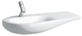 Laufen Il Bagno Alessi One - Nábytkové umyvadlo 900x500 mm, s 1 otvorem pro baterii, s LCC, bílá H8149754001041