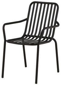 Jídelní židle Peking, 2ks, černá, 64*57*85