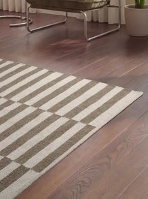 Oboustranný koberec Hanse Home Vika šedý / přírodní / bílý