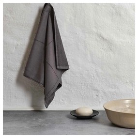 Bavlněný ručník Calm Hand Towel Dark Grey 70x40 cm The Organic Company