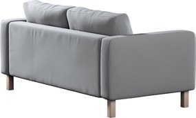 Potah na pohovku IKEA  Karlstad 2-místná, nerozkládací, krátký barva šedá látka sametová