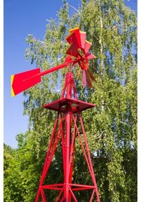 Tuin Větrný mlýn červený, 245 cm