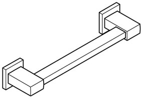 GROHE 41094DC0 - Madlo START CUBE 354 mm černá