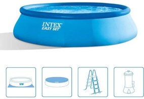 INTEX Easy Set Pool Bazén 457 x 122 cm s kartušovou filtrační pumpou 26168NP