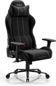 Látková herní židle černá Diablo X-One 2.0 Burned Black Normal