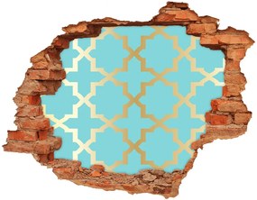 Wallmuralia Díra 3D fototapeta nálepka Arabský vzor 90x70 cm