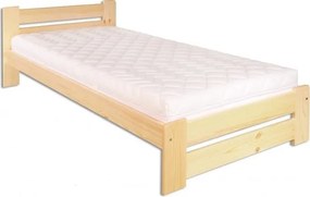 Casarredo - Komfort nábytek Masivní postel KL-146, 100x200, borovice, výběr moření | barva: moření ořech