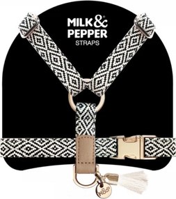 MILK&PEPPER Postroj pro psy Oroko černý Velikost: T02