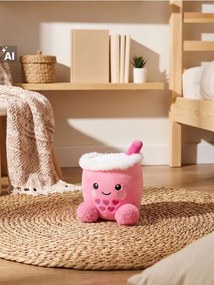 Sinsay - Plyšový Bubble Tea - sytě růžová