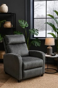 Relaxační křeslo René rozkládací šedé