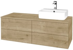 Dřevojas Koupelnová skříňka MODULE SZZ4 120 Varianta: N01 Bílá lesk / D08 Wenge / Levé