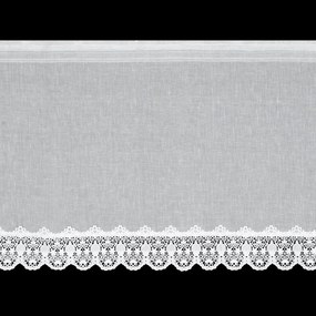 KRÁTKÁ ZÁCLONA NA PÁSCE KASANDRA 150X70 CM BÍLÁ