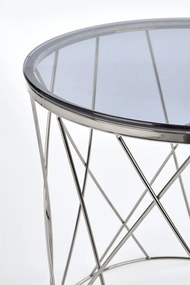 Konferenční stolek SELENA (Chrom / Modrá)