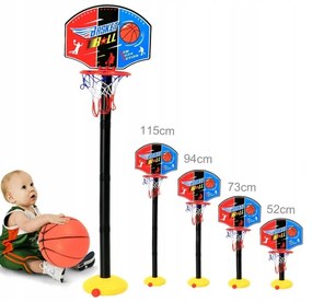 Basketbalový set AG794B BASKETBALOVÝ KOŠÍK 115CM NASTAVITELNÝ S MÍČEM