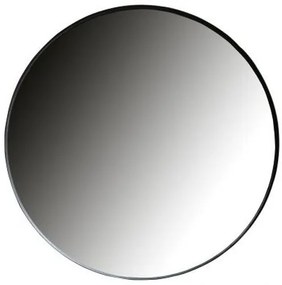 Doutzen kulaté zrcadlo černé ⌀115 cm