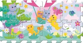 Trefl - Puzzle - Pěnové puzzle Rozverná koťata / 117 x 60 cm / 28.5 x