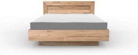 Masivní postel MARS - Solwo Design Dřevo a odstín oleje: BUK Cink - Olej odstín BO102, Rozměr spací plochy: 200x200