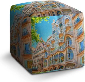Sablio Taburet Cube Barcelona Gaudi Casa Batllo 2 - 50x50x50 cm