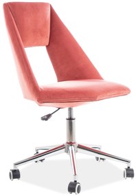 Signal Kancelářská židle PAX růžový samet vzor 173