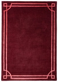 Vínový ručně tkaný vlněný koberec 200x290 cm Gatsby – Flair Rugs