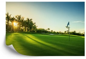 Fototapeta Golfové Hřiště Při Východu Slunce Omyvatelný vlies 180x120