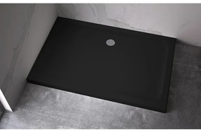 BPS-koupelny Obdélníková akrylátová sprchová vanička HYD-OSV-ST03D 130x80 černá
