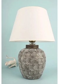 Stolní lampa RAMZES 1xE27/40W/230V bílá/šedá