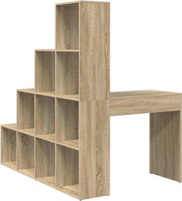Rohový psací stůl s policí Sonoma dub 101,5 x 149,5 x 149,5 cm 3337243
