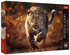 Puzzle Premium Plus - Photo Odyssey: Divoký leopard 1000 dílků 68,3x48cm v krabici 40x27x6cm
