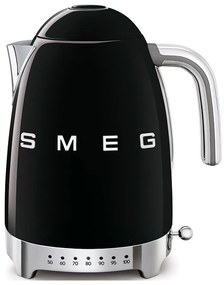 Černá rychlovarná konvice z nerezové oceli 1,7 l Retro Style – SMEG