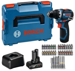 Bosch - 12V AKU vrtací šroubovák GSR 12V-32 s příslušenstvím, 1x aku 2,0 Ah Li-Ion, 1x aku 4,0 Ah Li-Ion, nabíječka 06019N7005