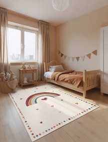 Hanse Home, Dětský koberec Adventures 106420 Cream Multicolor, 120x170, vícebarevná, dětský pokoj
