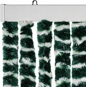 Závěs proti hmyzu zeleno-bílý 100 x 220 cm Chenille 325447