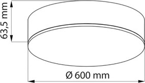 LED svítidlo McLED Nova R 600mm 60W 3000K teplá bílá ML-416.087.33.0