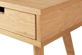 Benlemi Designový dřevěný psací stůl se šuplíkem LEA 100 cm přírodní Strana: Vpravo, Kvalita dřeva: 1. Dubový masiv třídy A