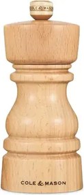 ColeMason London Natural Beech / Mlýnek na pepř / výška 13 cm / bukové