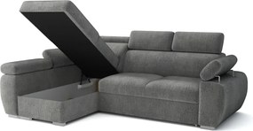 Sedací souprava BASTON | 170x255 cm | rozkládací + úložný prostor | aragon 90 šedá