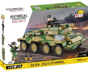 Cobi 2288 II WW Sd. Kfz 234/3 Stummel, 1:35, 438 kostek