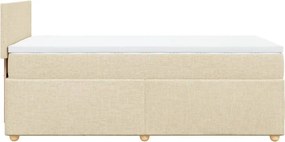 Box spring postel s matrací krémová 80 x 200 cm textil 3288805