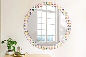 Kulaté dekorativní zrcadlo Bezproblémové vícenásobné fi 90 cm