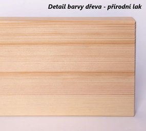 Odnímatelná vysoká zábrana z masivu na desku 19 mm - 88 cm