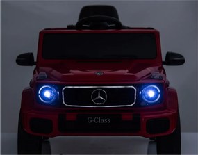 LEAN CARS Akumulátorové vozidlo Mercedes G 4x4 24 V 2580, červené