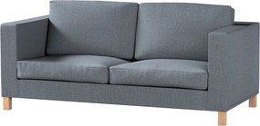 Potah na pohovku IKEA  Karlanda rozkládací, krátký barva šedá látka pletený vzor