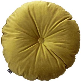 Sametový polštář s knoflíkem barva zelená látka lesklé, sametová