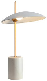 ITALUX TB-203342-1-WH Vilai stolní svítidlo LED V406mm 4W/400lm 3000K bílá, zlatá, mramor Stolní lampy